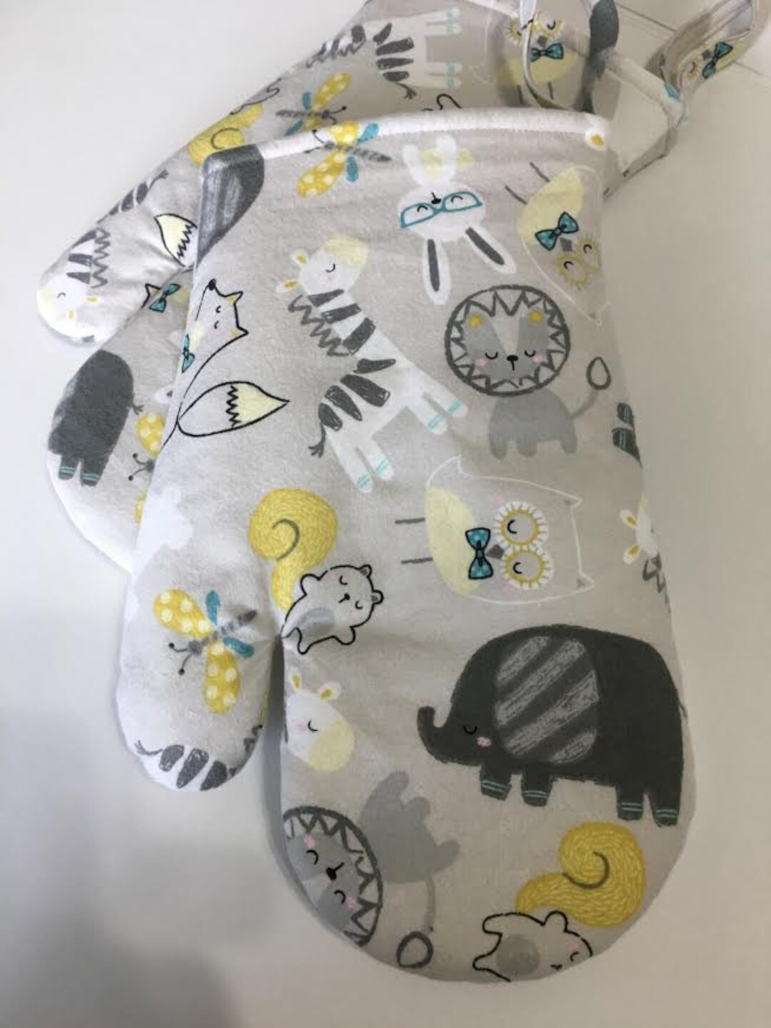 Zoo Animals Oven Mitt Set, Zoo Animals Mitten, Kitchen Gloves, Animals ...