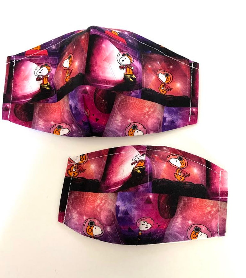 Snoopy Face Mask 3 Layer Mask With Filter Pocket Snoopy | Etsy