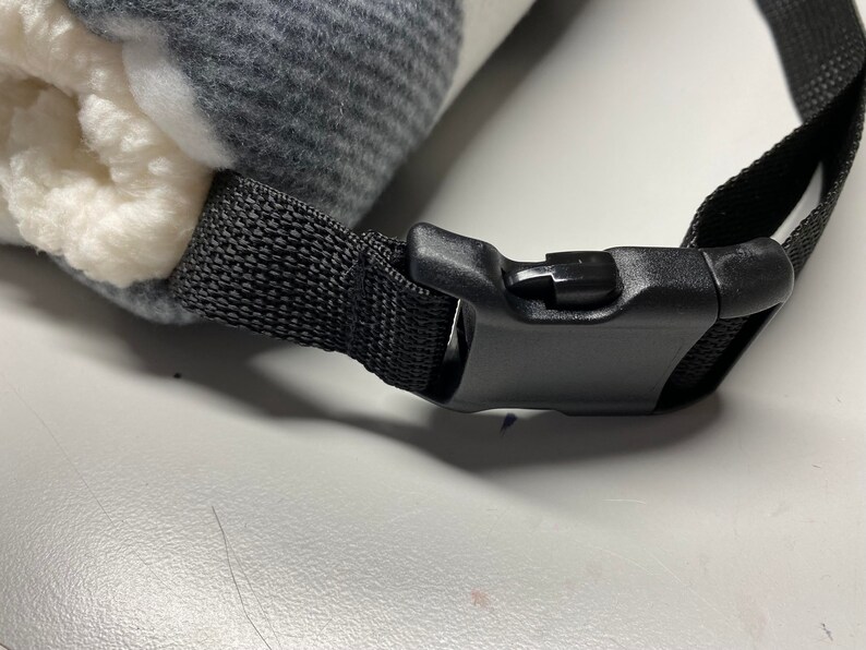 Sale for 2 Red/black and Gray/black Plaid Fleece Hand Muffs, Red/black ...