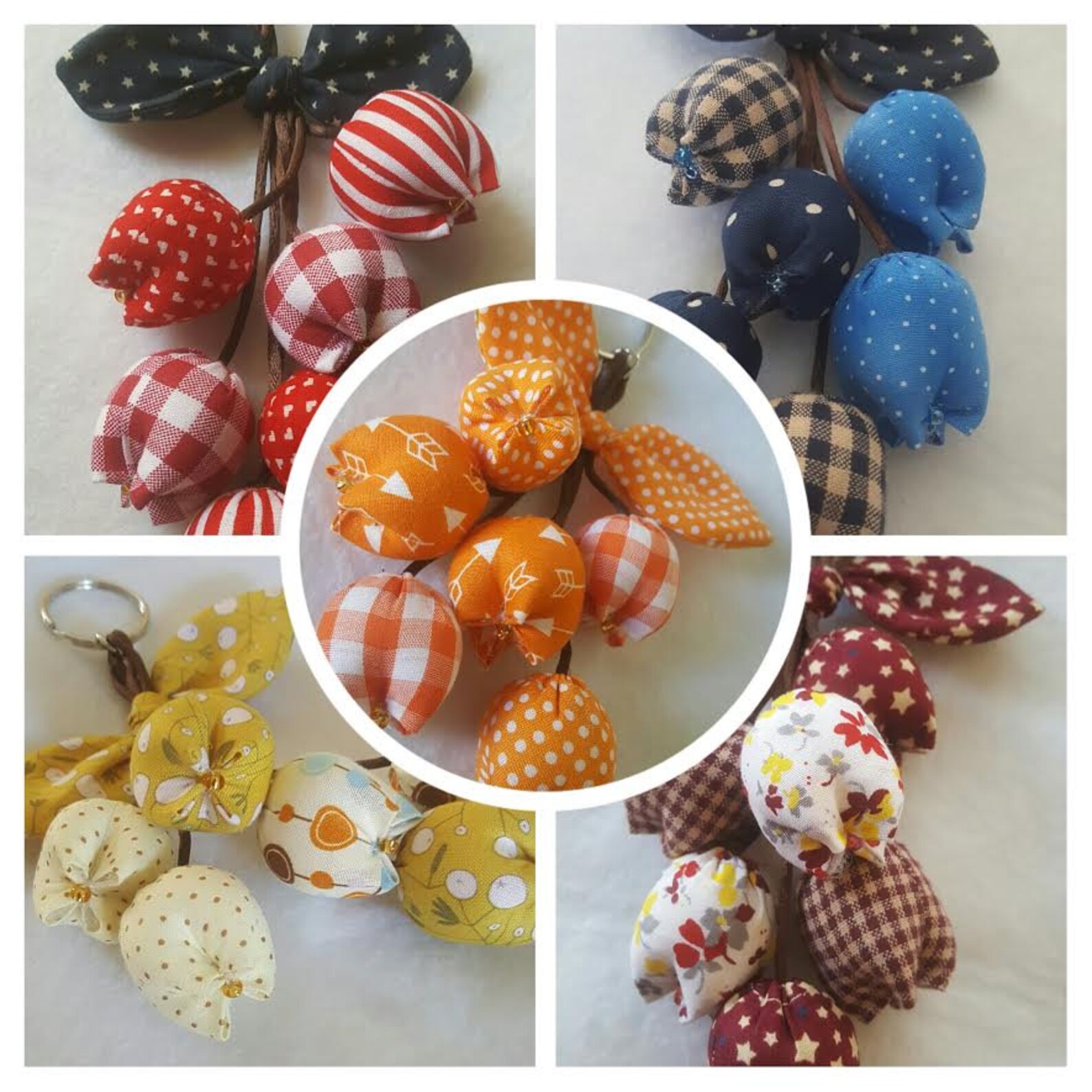 Handmade Tulip Keychain Tulip Keychain Key Fob Flower - Etsy