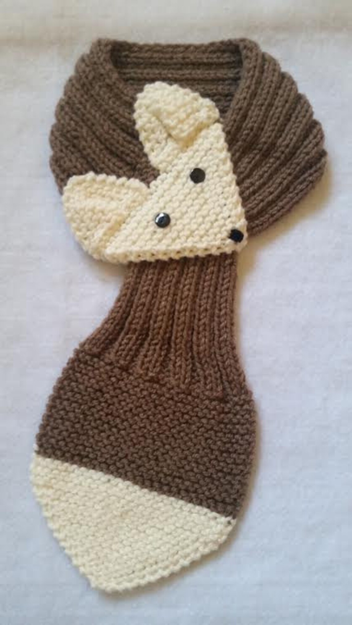 KNITTING PATTERN - Fox Scarf - PDF Pattern Intermediate. Pattern for ...