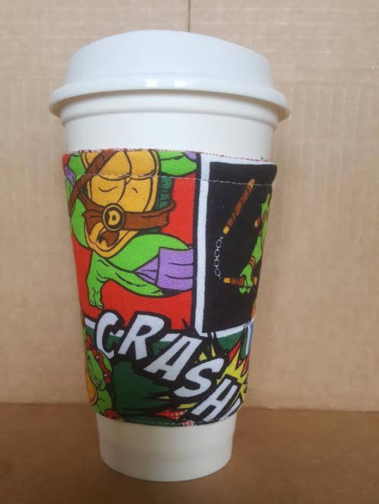 Set of 3 Ninja Turtle Coffee Cup Holders Ninja Turtle Cup | Etsy