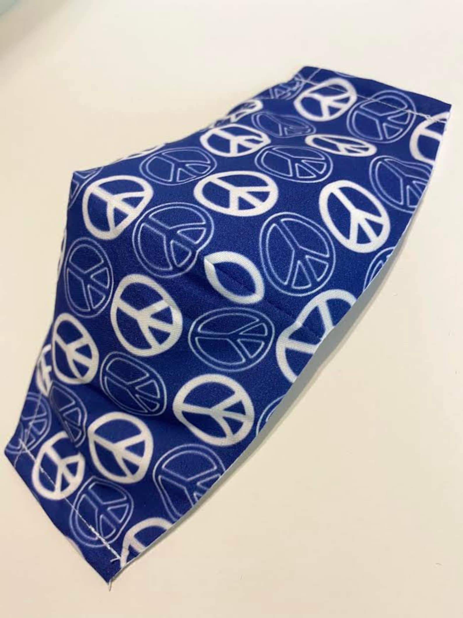 3 Layer Peace Symbol Face Mask With Filter Pocket Black Peace - Etsy