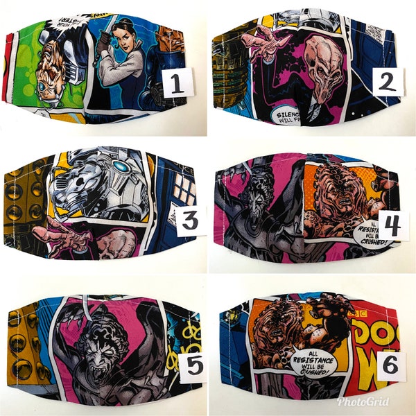 Doctor Who Face Mask - Etsy