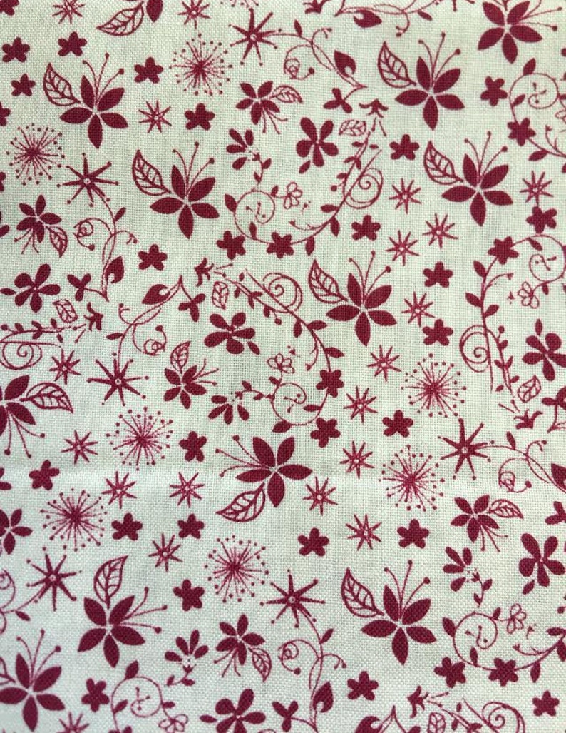 Summer Flower Bias Flower Bias Tape Burgundy Flower Bias - Etsy