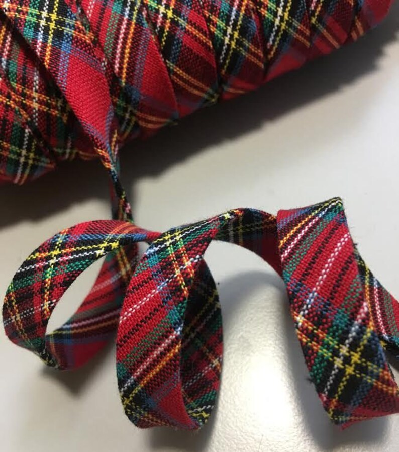 Red & Green Tartan Plaid Bias Tape. Red and Green Plaid Bias - Etsy