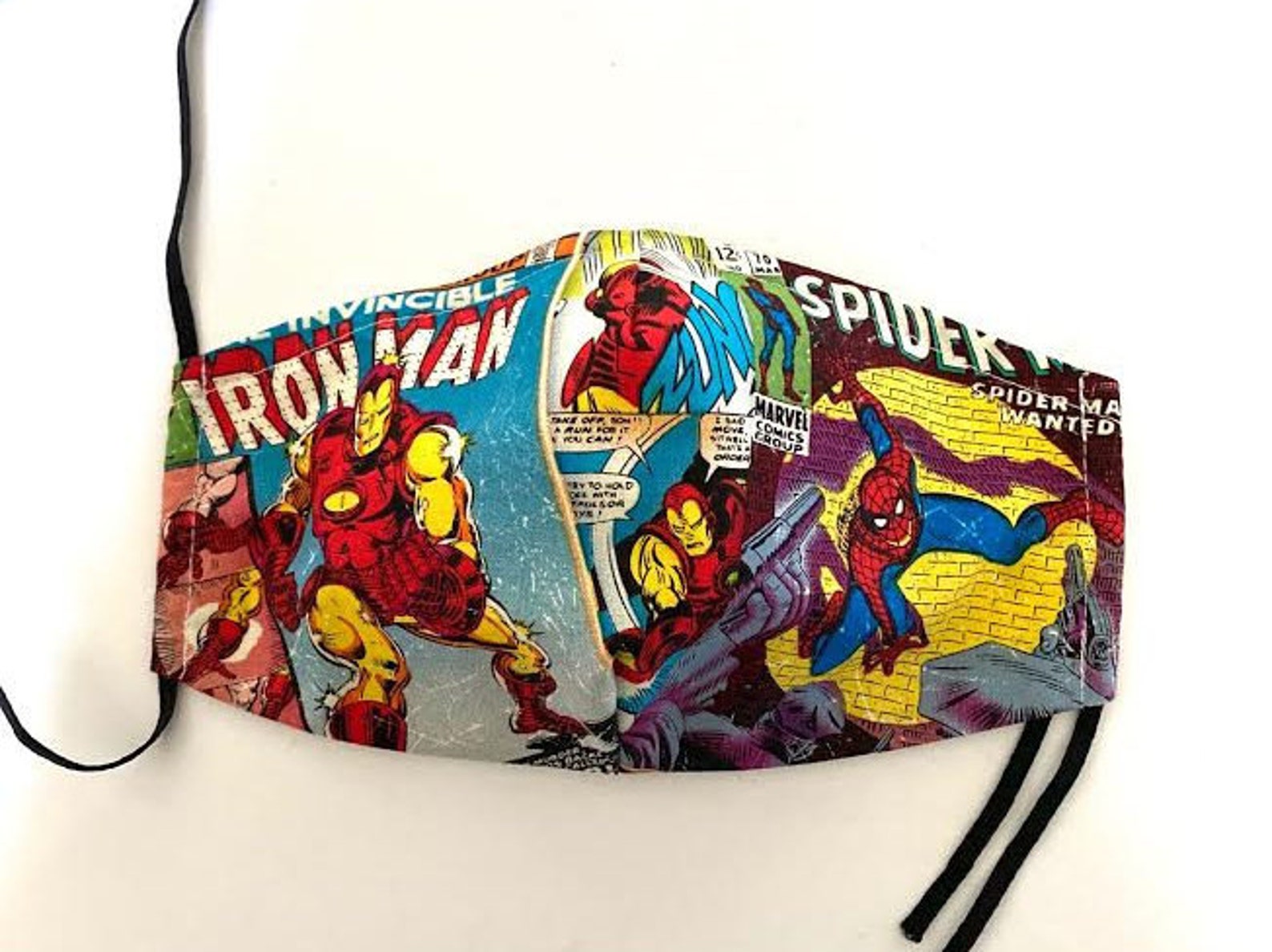 3 Layer Marvel Super Hero Face Mask Avengers Face Mask With | Etsy
