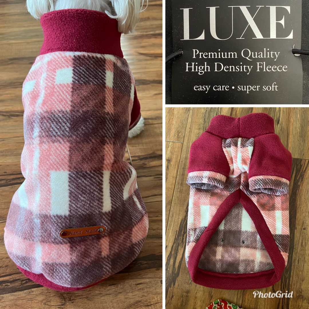 Small Breed Dog Premium Sweater, LUXE Fleece Dog Sweater,dog LUXE ...