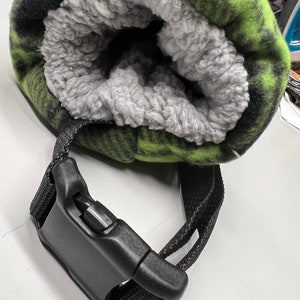 Christmas Green/black Plaid Fleece Hand Muff, Christmas Sherpa Fleece ...