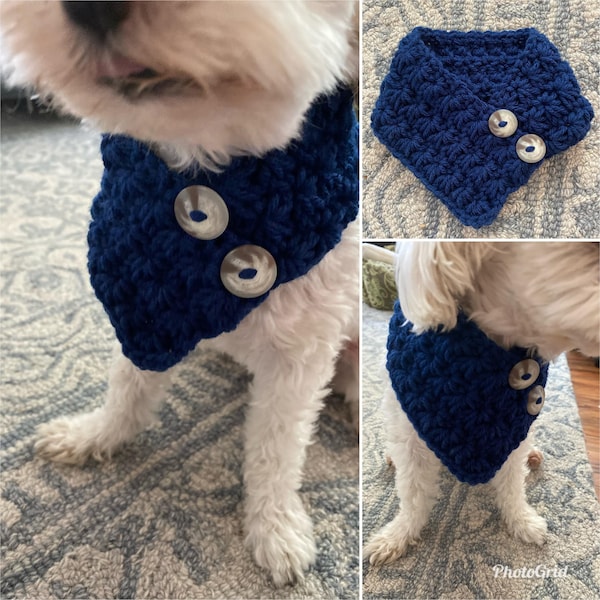 Knitted Dog Scarf - Etsy
