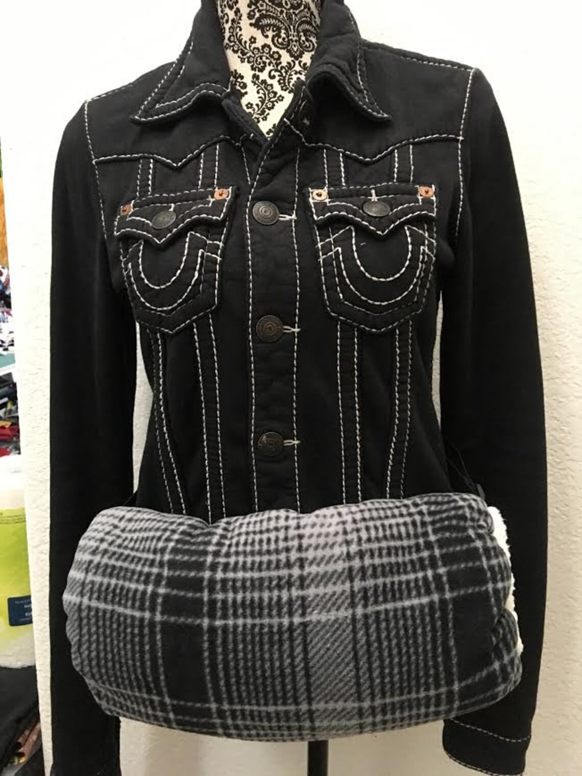 Hand Muff Sherpa Hand Muffs Luxe Fleece Fabric Muff Gray & | Etsy