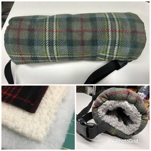Fall Tartan Plaid Hand Muff, Orange Tartan Plaid Hand Warmer, Olive ...