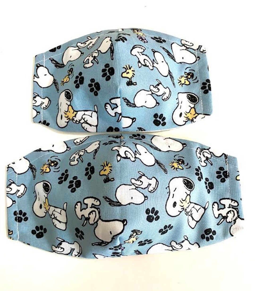 Snoopy Face Mask, 3 Layer Snoopy Face Mask, Adult Snoopy Filter Pocket ...