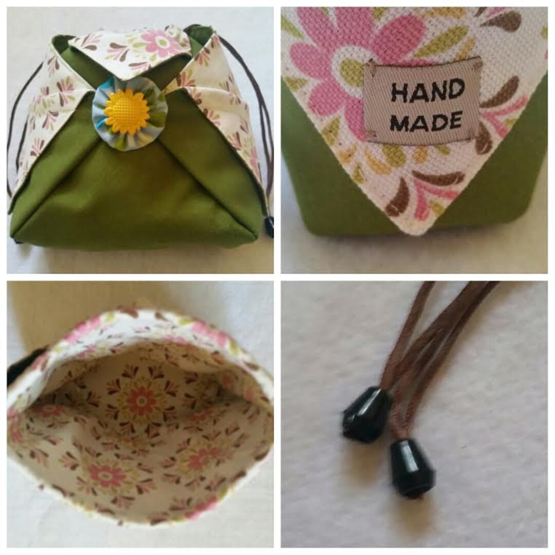 Girls Mini Drawstring Bag, Girls Origami Drawstring Bag, Candy Bag ...