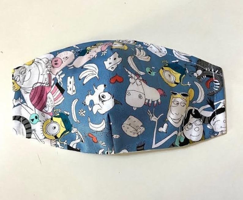 Minions Fabric Mask, Despicable Me Face Mask, Despicable Me 3 Layer ...