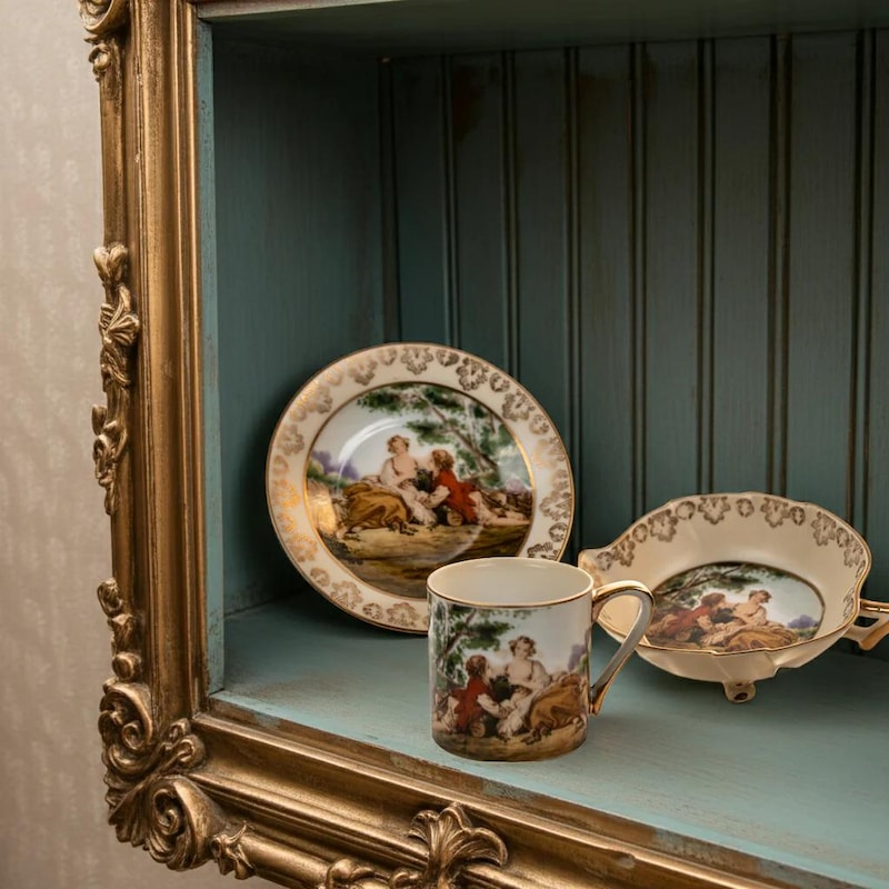 Porcelain Rococo Cup - Etsy