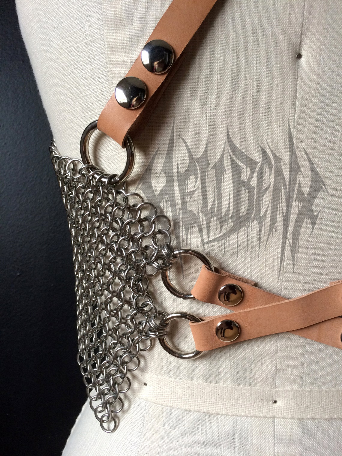 Hellbent Herfjötur Chainmaille Crop Top Handmade Chainmail - Etsy