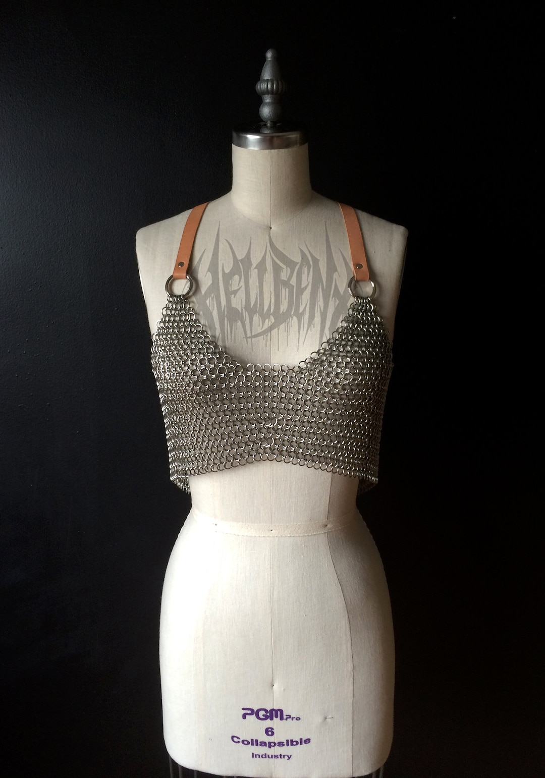 Hellbent Herfjötur Chainmaille Crop Top Handmade Chainmail Bra ...