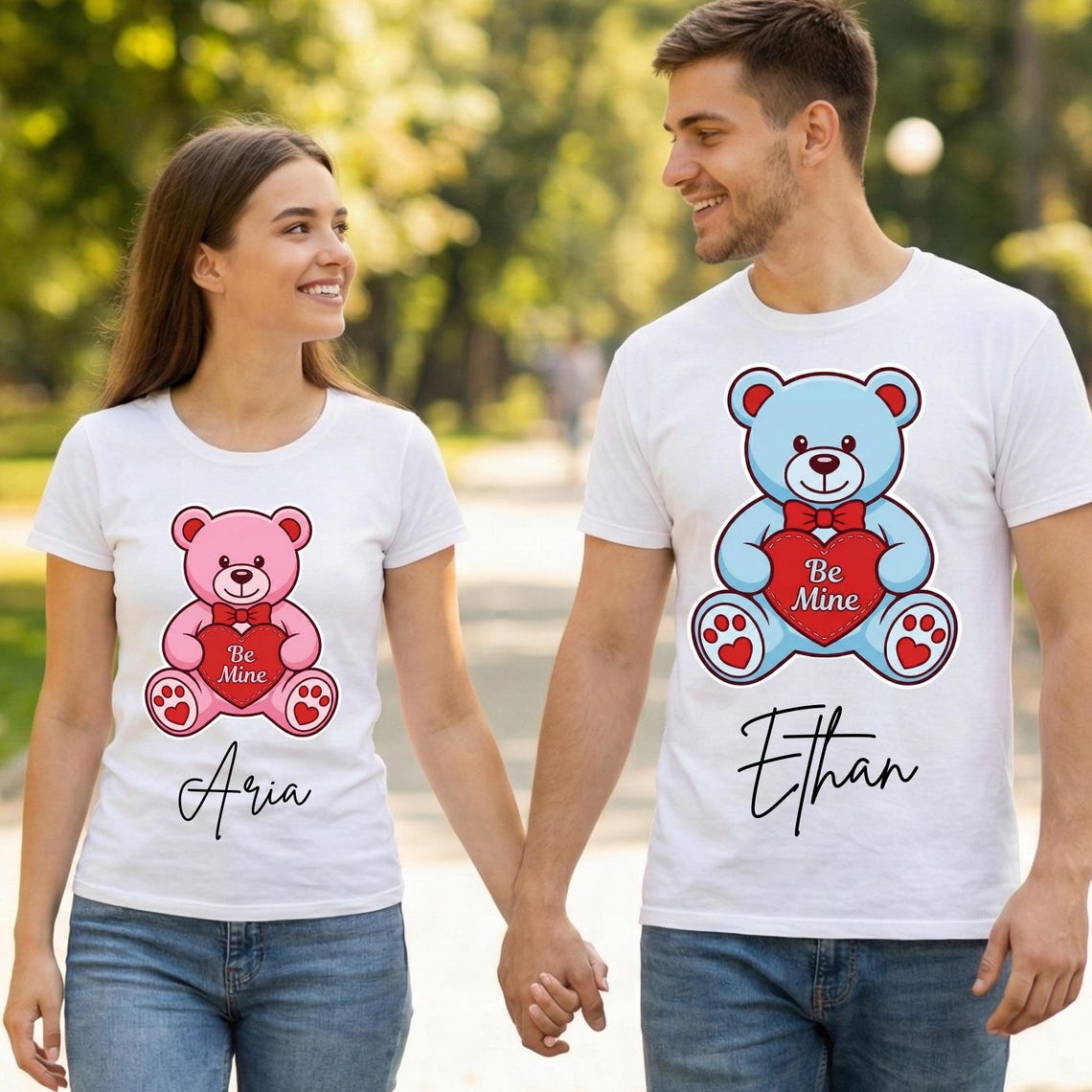 Personalized Valentine PNG | Custom Name Couple Design | Editable ...