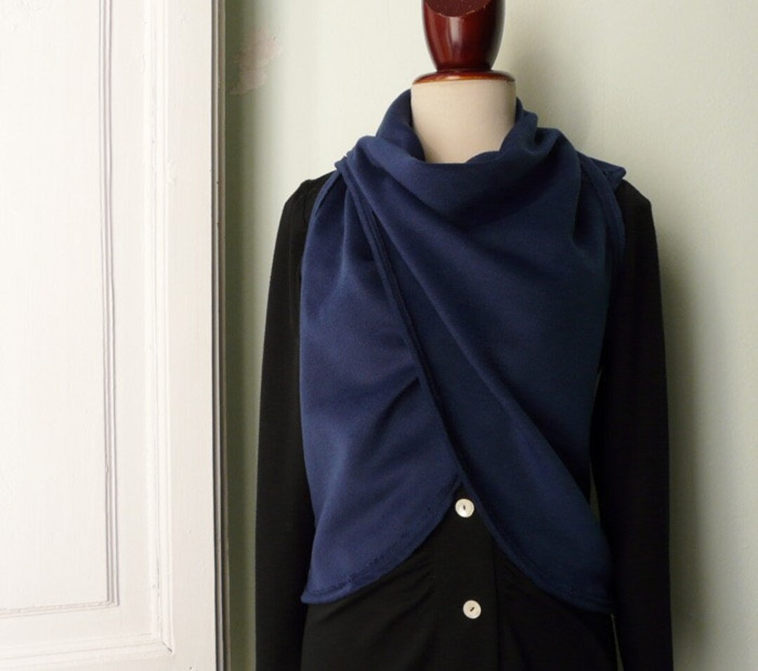 Stole-vest PDF Sewing Pattern. With Large Draped Collar. Wear It ...