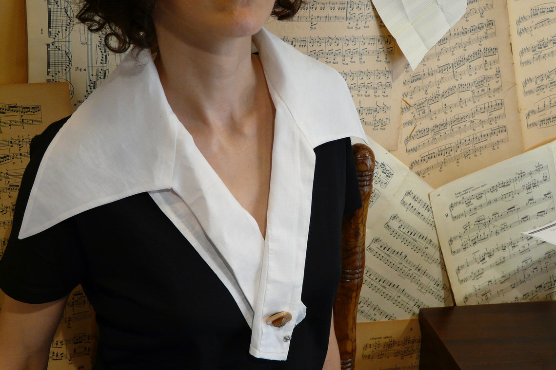 Pdf Pointed Collar Sewing Pattern. - Etsy