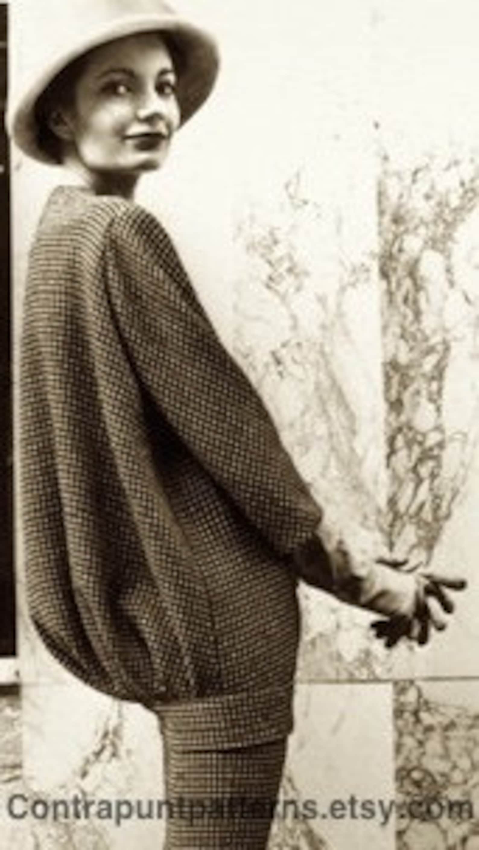 Pierre-cardin 1958 Cocoon Jacket Sewing Pattern. plain Flat in the ...