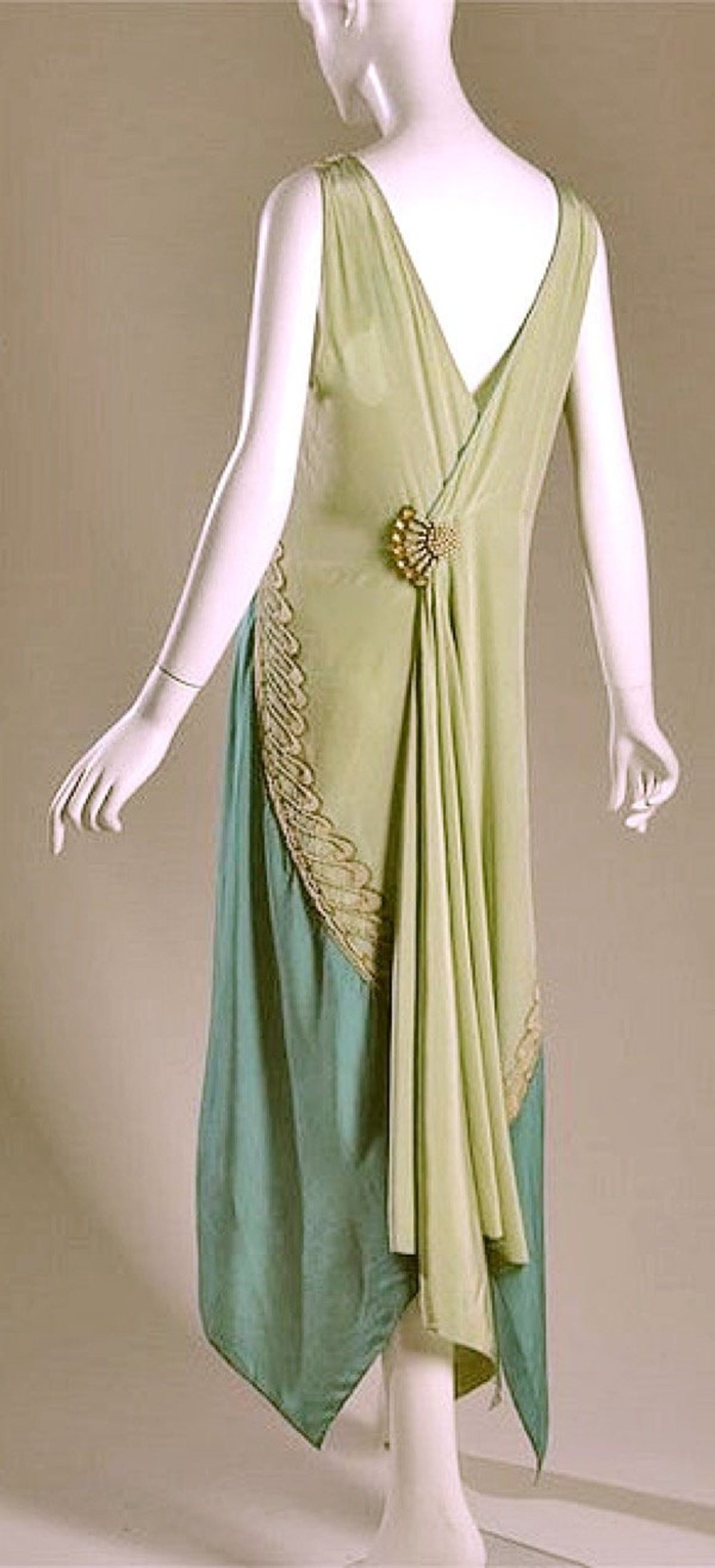 1928 Vionnet Evening Gown Dress Design Sewing Pattern | Etsy