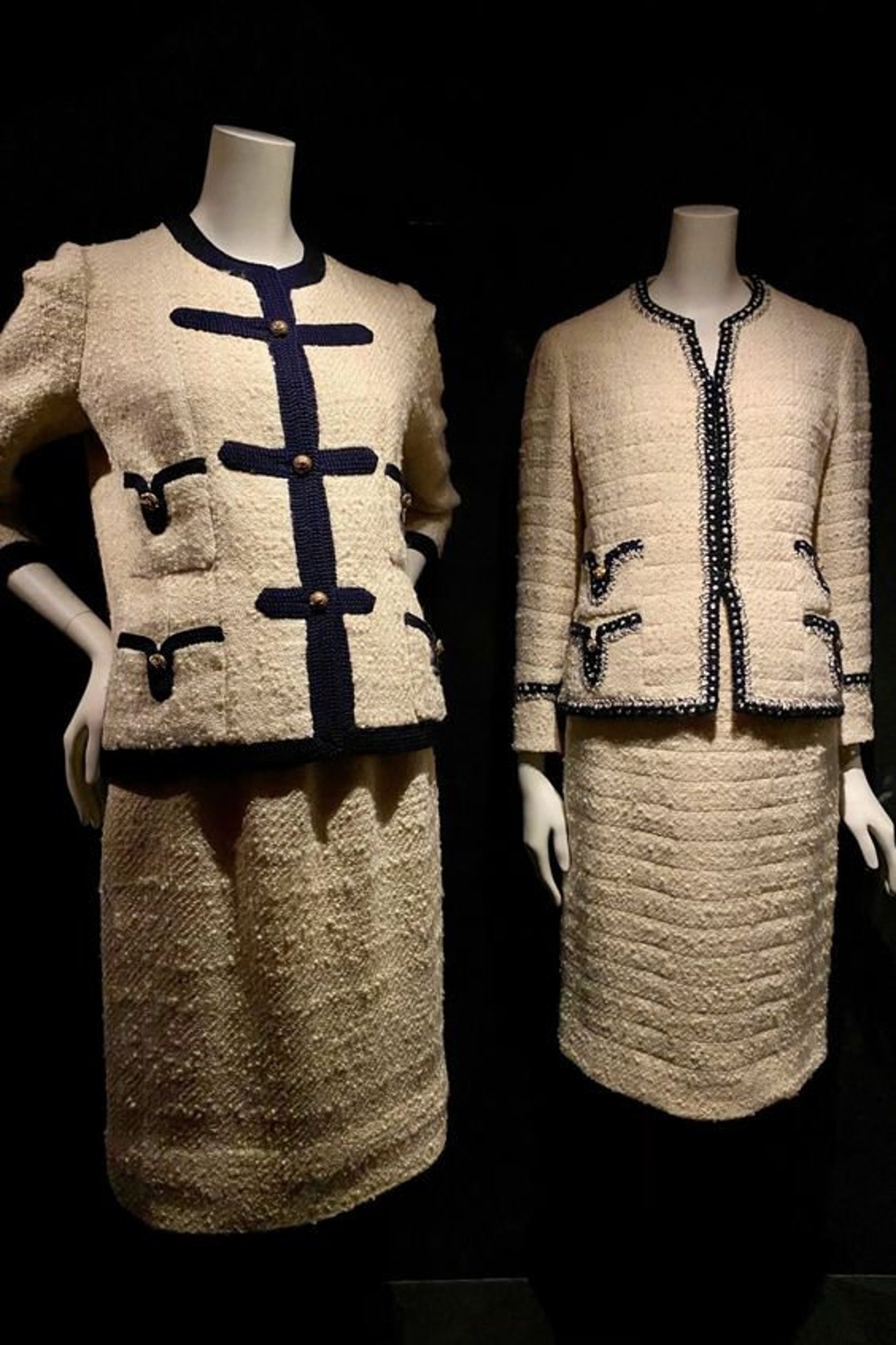 1950-60 Chanel Suit Sewing Pattern. Two Option Collars to Choose - Etsy