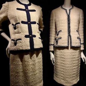 1950-60 Chanel Suit Sewing Pattern. Two Option Collars to Choose - Etsy