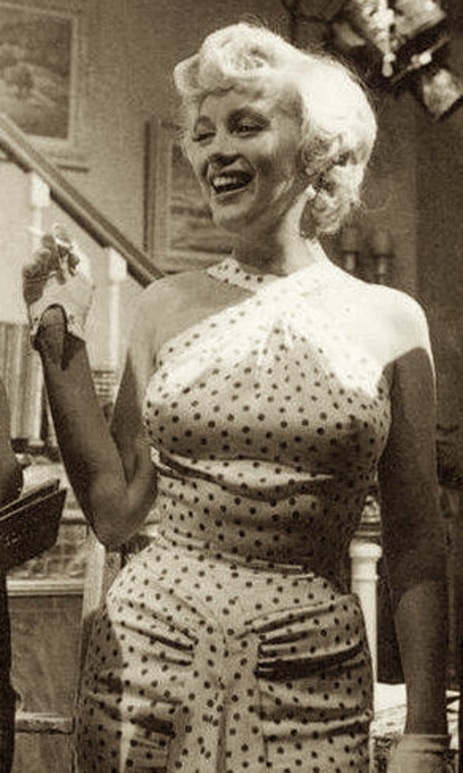 1955 Marilyn Polka Dot Sewing Pattern Dress. William Travilla Design ...