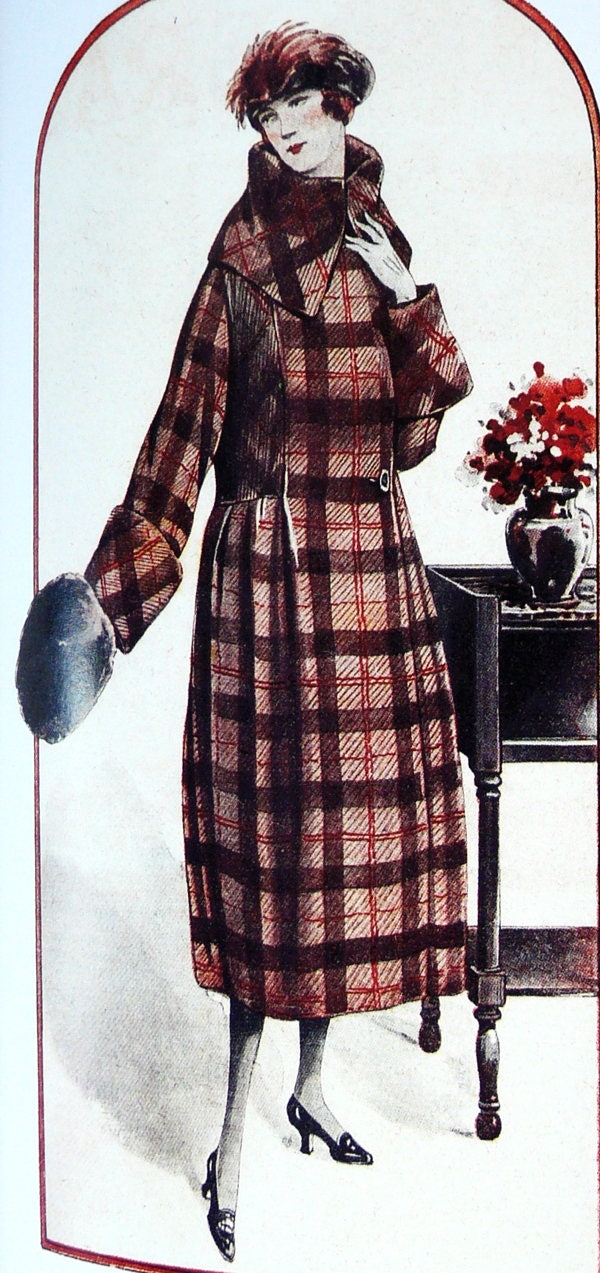 Early 1920s Coat Sewing Pattern With Crossover Opening Front. | Etsy