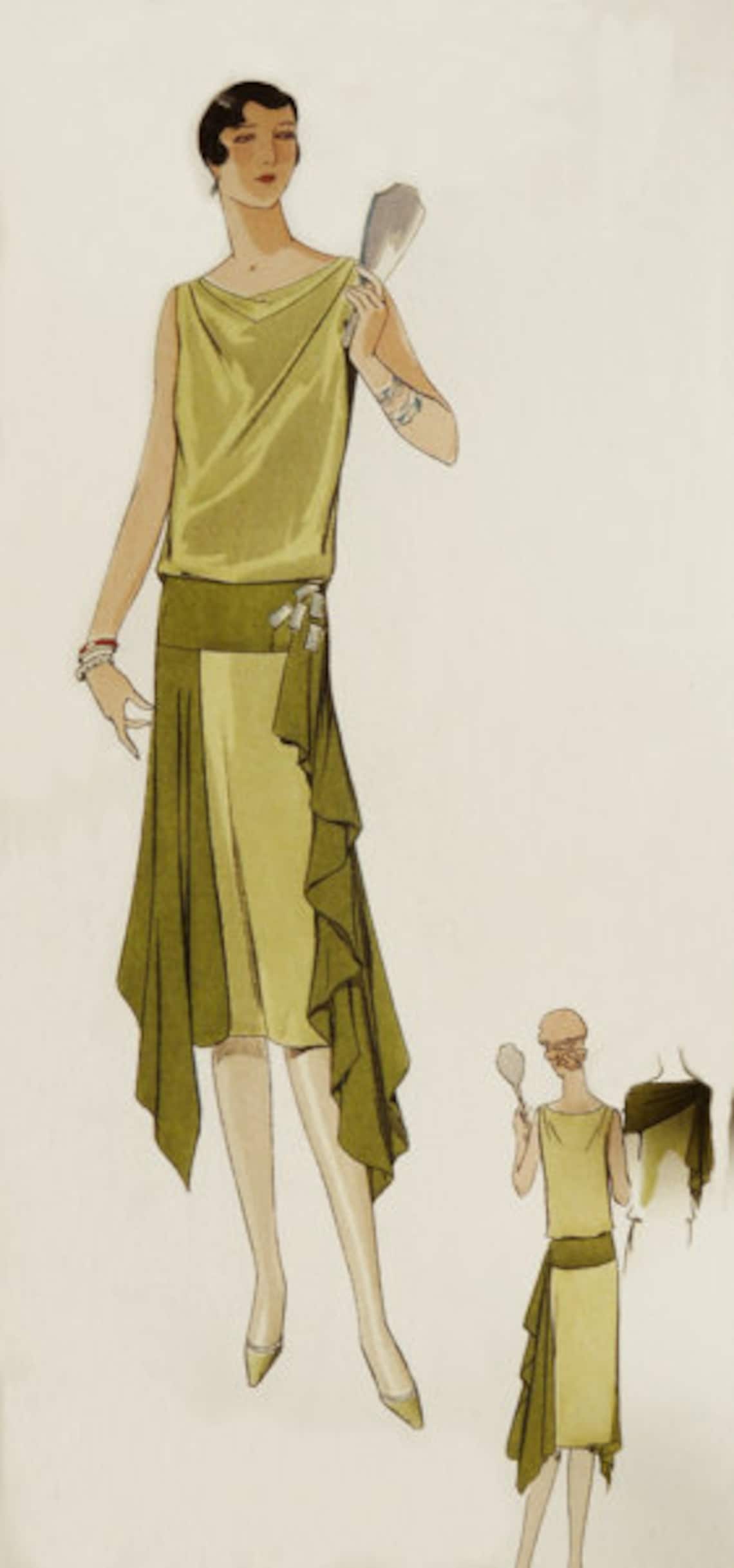 Timeless 1920s Style Dress Sewing Pattern. Modern and Refined - Etsy