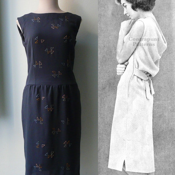 Draped Dress Pattern - Etsy