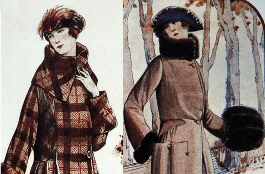 Early 1920s Coat Sewing Pattern With Crossover Opening Front. - Etsy