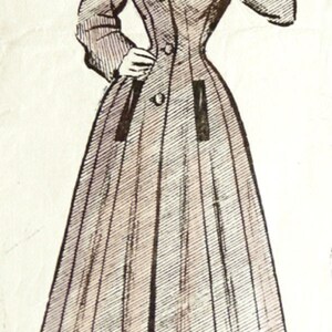 1948 Coat/jacket Kimono Sleeve PDF Sewing Pattern With Mao, Convertible Collar and Capeline. - Etsy