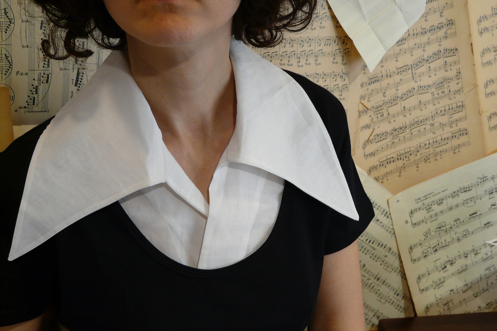 Pdf Pointed Collar Sewing Pattern. - Etsy