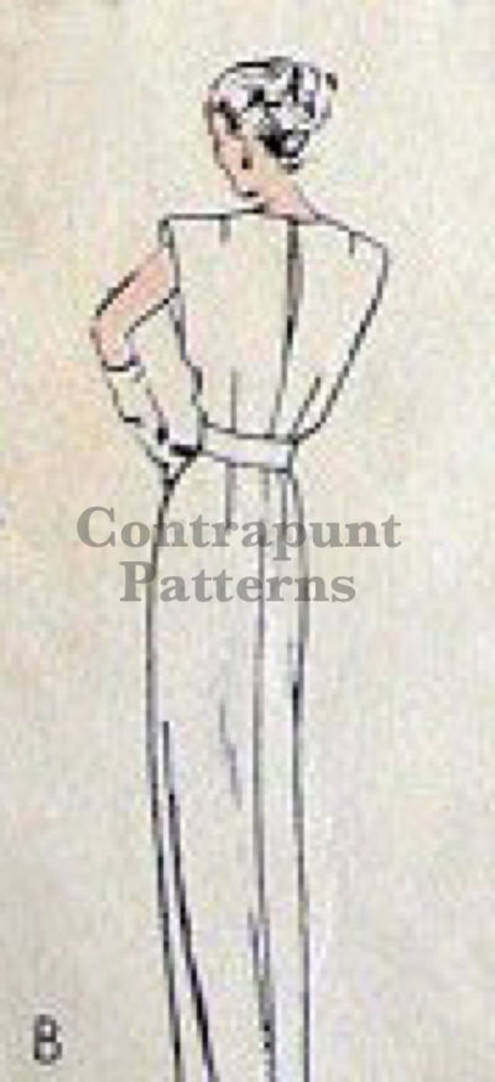 Marvellous 1940s Outfit Sewing Pattern. Wide Shoulders Blouse and Front ...