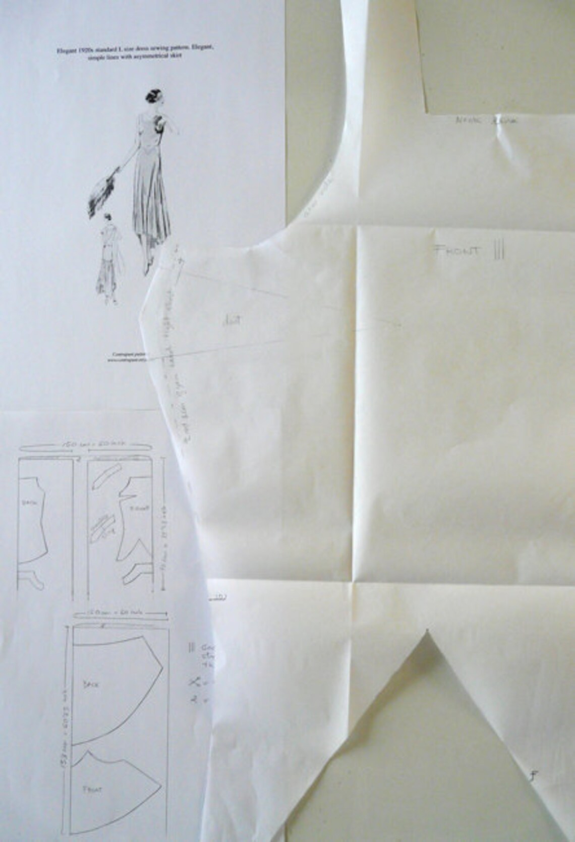 1928 Vionnet Evening Gown Dress Design Sewing Pattern | Etsy