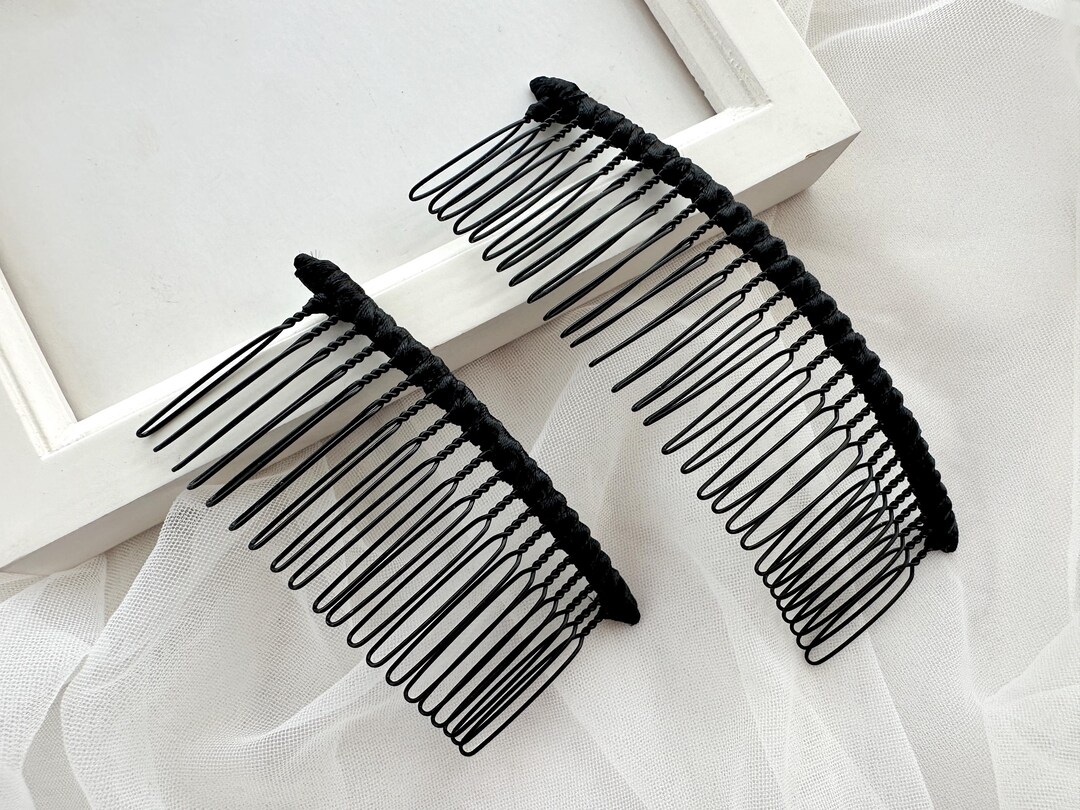 30 Teeth Blank Hair Combs,metal Veil Comb,blank Barrette,diy Hair Combs ...