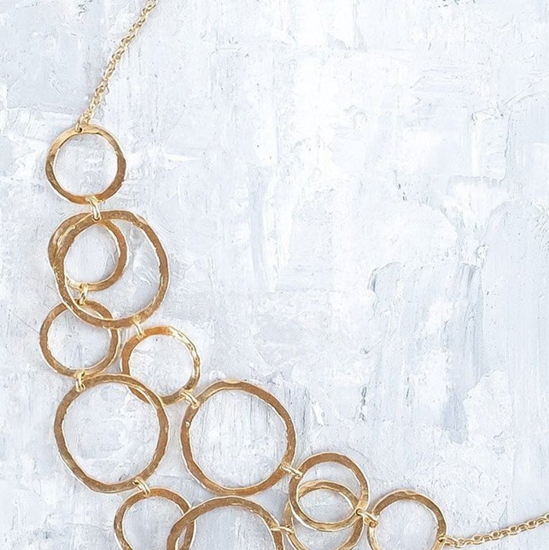 Delicate Gold Bib Necklace Delicate Gold Necklace Gold - Etsy