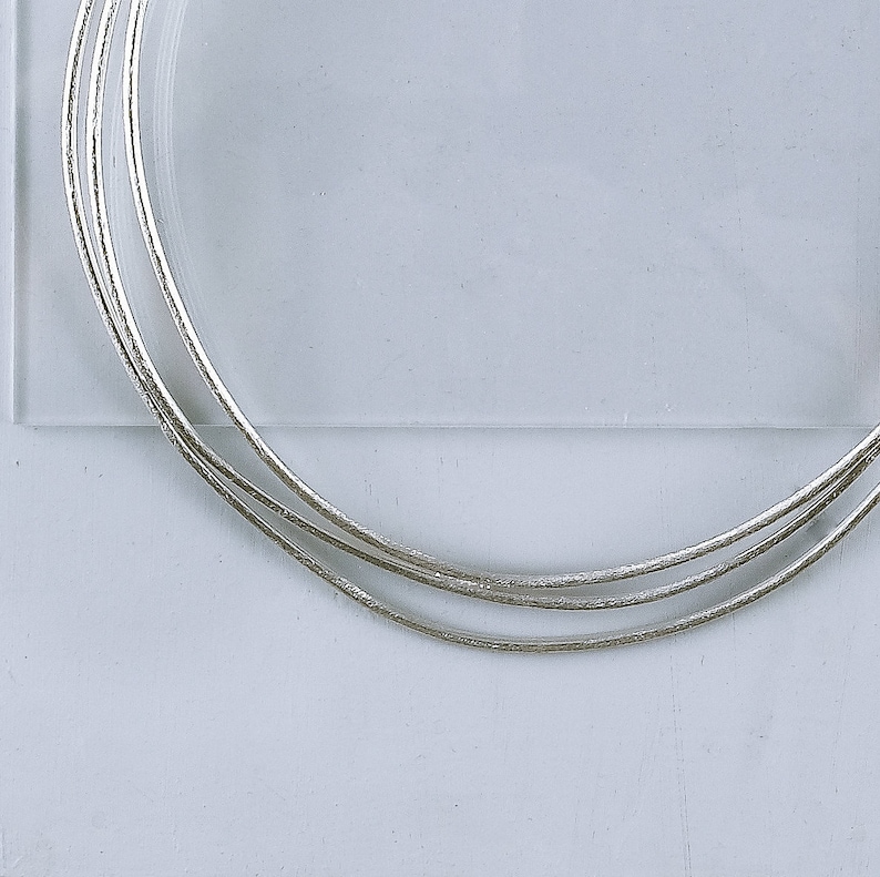 Silver Cuff Necklace, Short Silver Necklace, Silver Bib Necklace, Wire ...