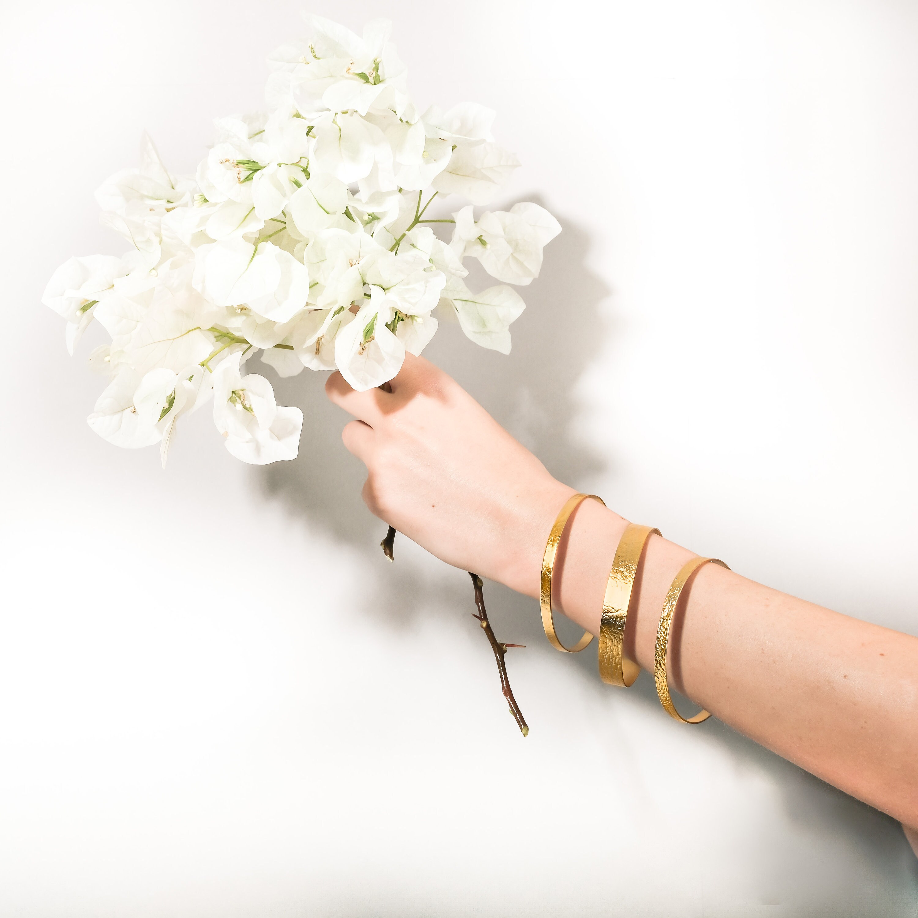 Textured Gold Bangle Set, Thin Gold Bangle Set, Textured Stacking ...