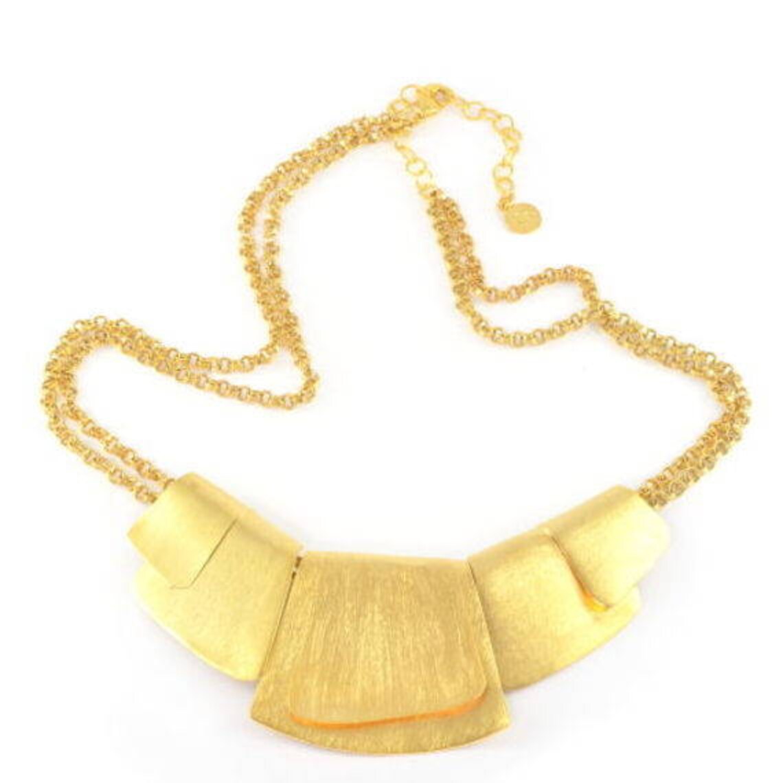 Statement Gold Necklace Statement Bib Necklace Gold Bib - Etsy