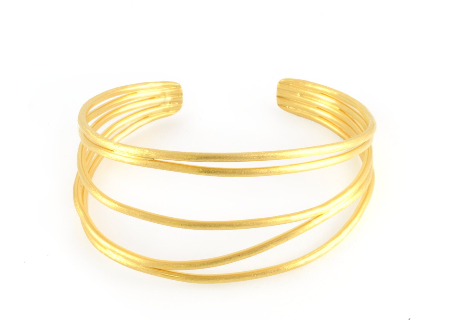 Gold Cuff Bracelet Wire Cuff Bracelet Statement Cuff - Etsy