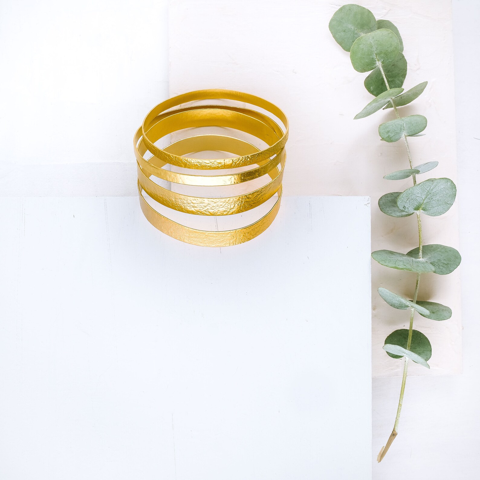 Textured Gold Bangle Set, Thin Gold Bangle Set, Textured Stacking ...