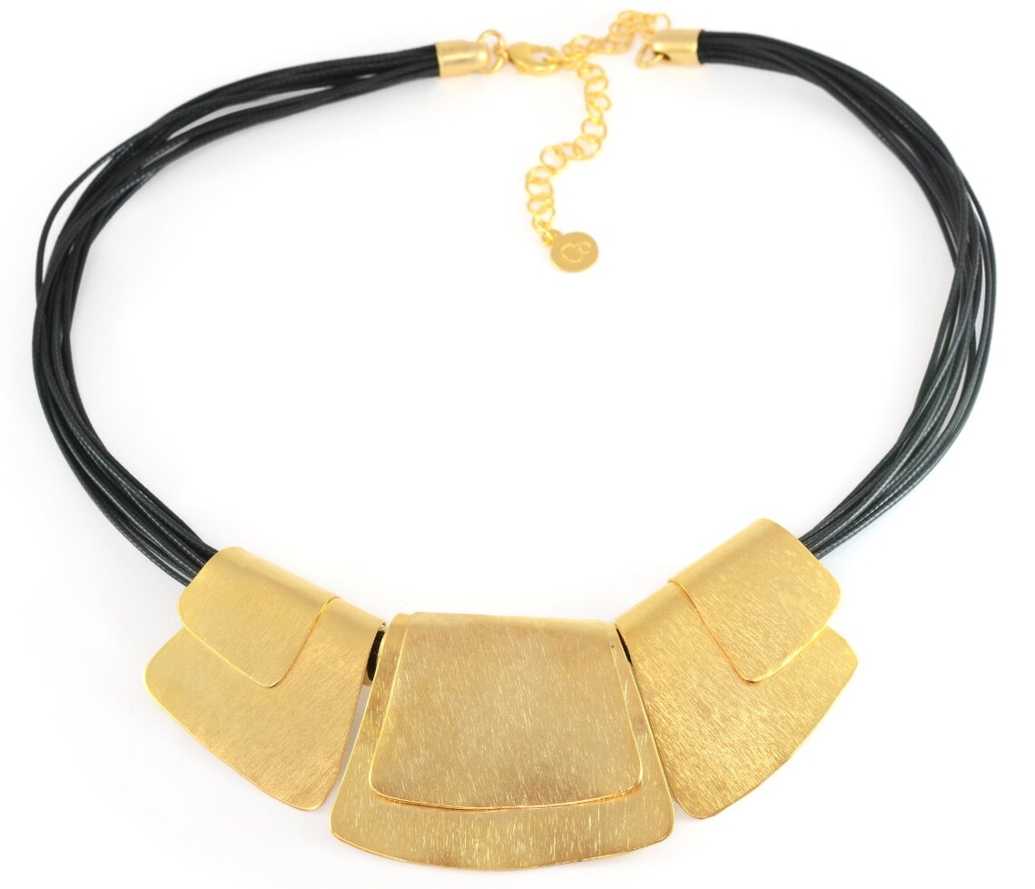 Statement Gold Necklace Statement Bib Necklace Gold Bib - Etsy