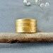 Adjustable Layered Band, Textured Gold Ring, Minimal Adjustable Band ...