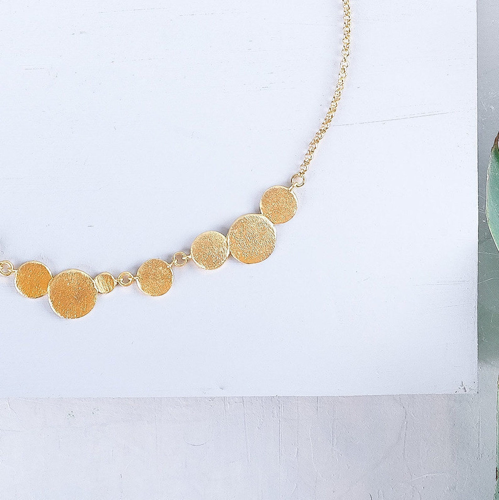 Short Delicate Gold Necklace Delicate Golden Necklace Gold - Etsy