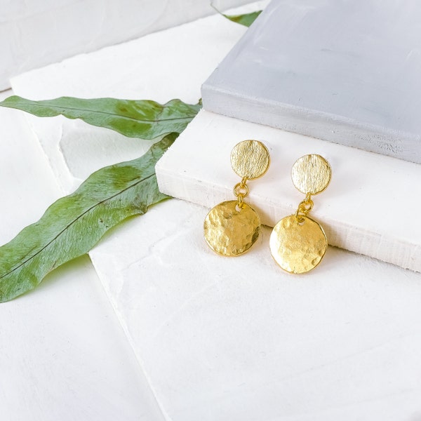 Dangle Coin Earrings - Etsy