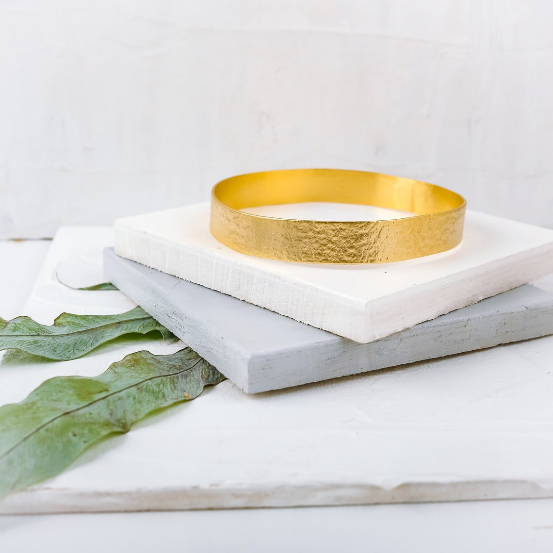 Textured Gold Bangle Set Thin Gold Bangle Set Textured - Etsy